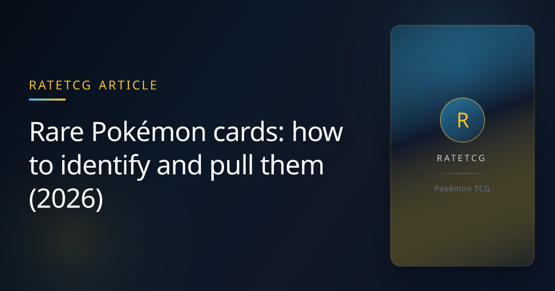 Rare Pokémon cards: how to identify and pull them (2026) | rateTCG